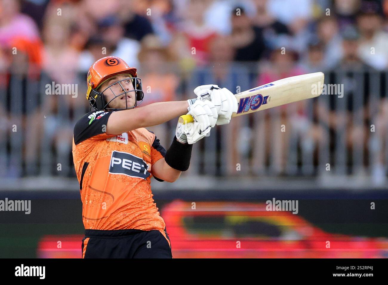 Perth, Australia. 26th Dec, 2024. Matthew Hurst of the Scorchers looks ...