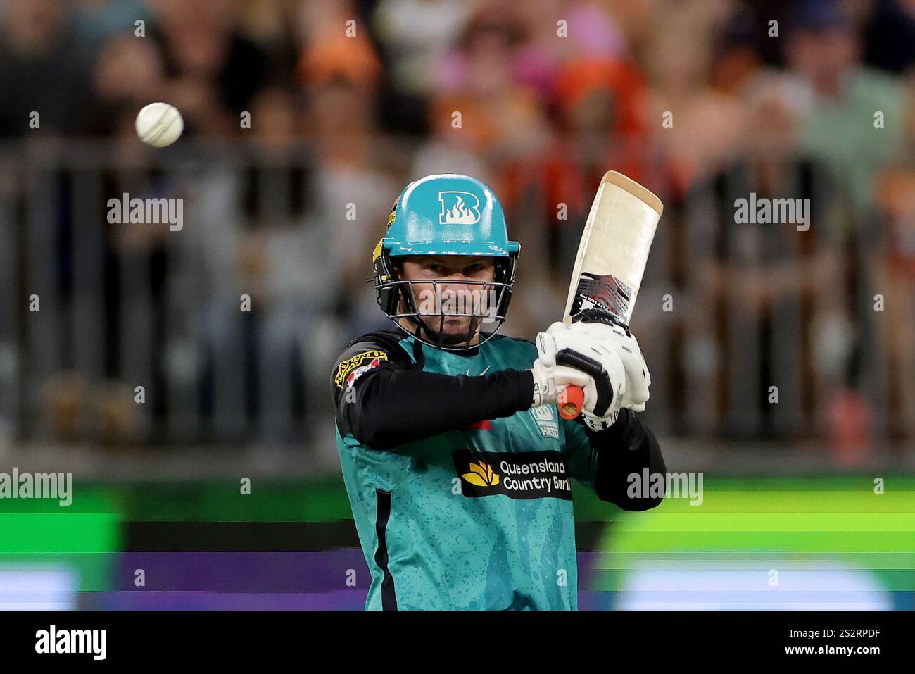 Perth, Australia. 26th Dec, 2024. Colin Munro of the Heat bats during ...
