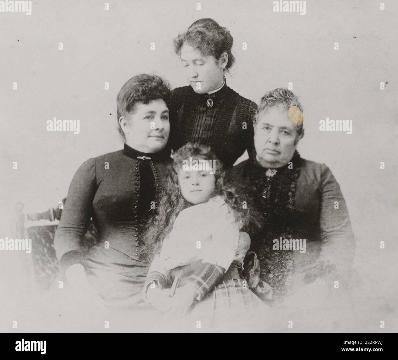 Four generation portrait of Francisca Benicia Carrillo de Vallejo with ...