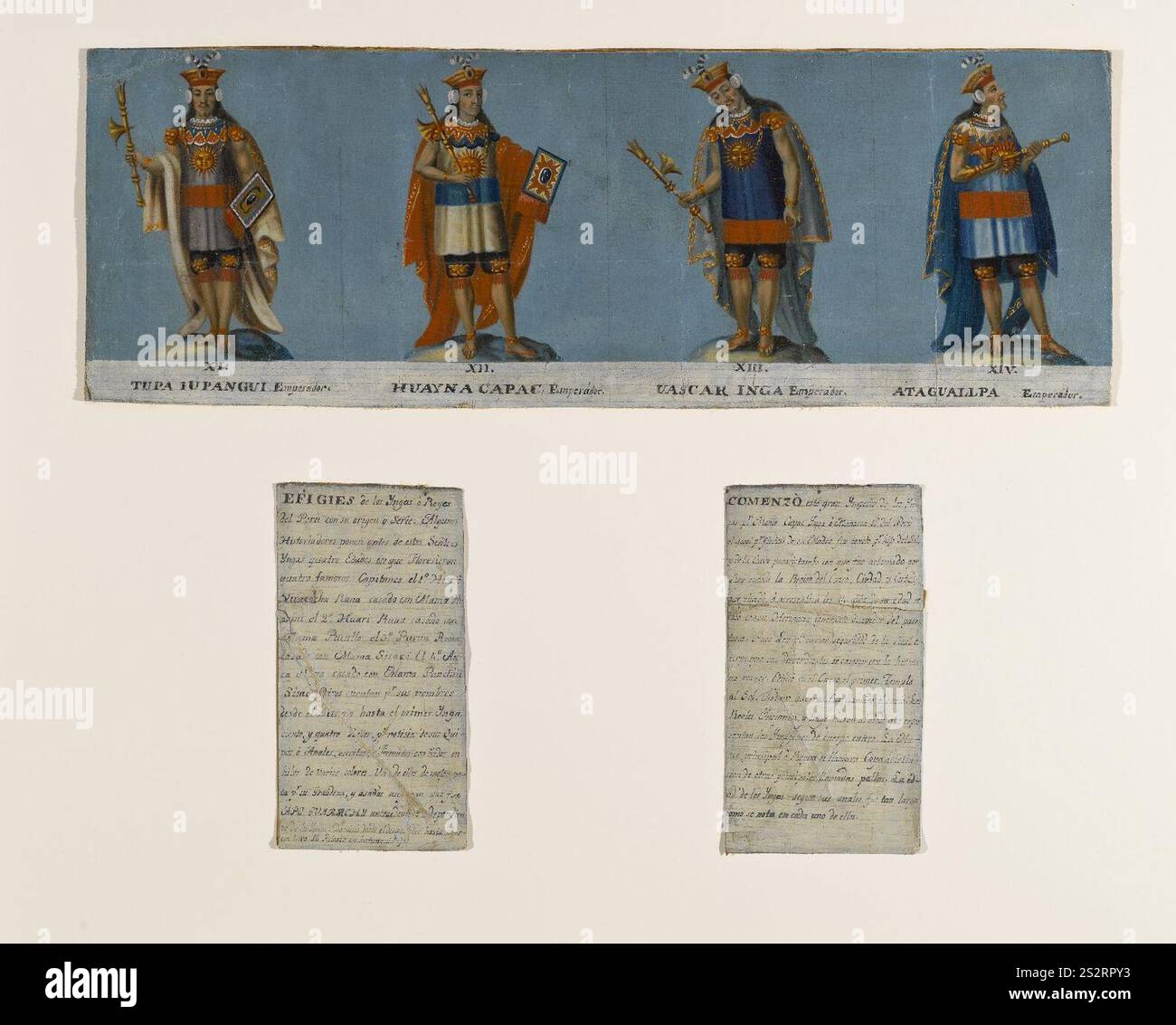 Four Inca Kings - Tupac Yupanqui, Huayna Capac, Huascar Inca ...