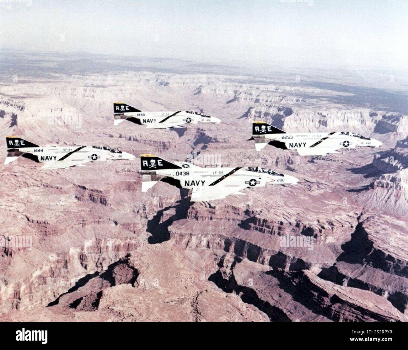 Four McDonnell Douglas F-4N Phantom II of VF-84 in flight, circa in ...