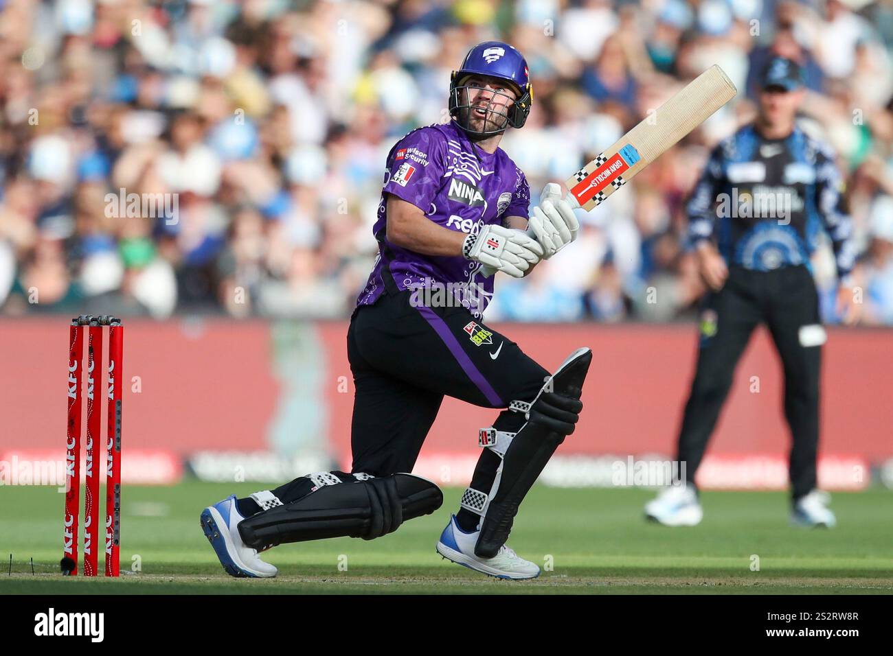 Adelaide, Australia. 27th Dec, 2024. Caleb Jewell of the Hurricanes ...