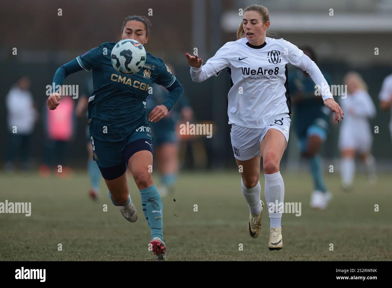 Cislago, Italy. 4th Jan, 2025. Lucia Lobato of Olympique De Marseille ...