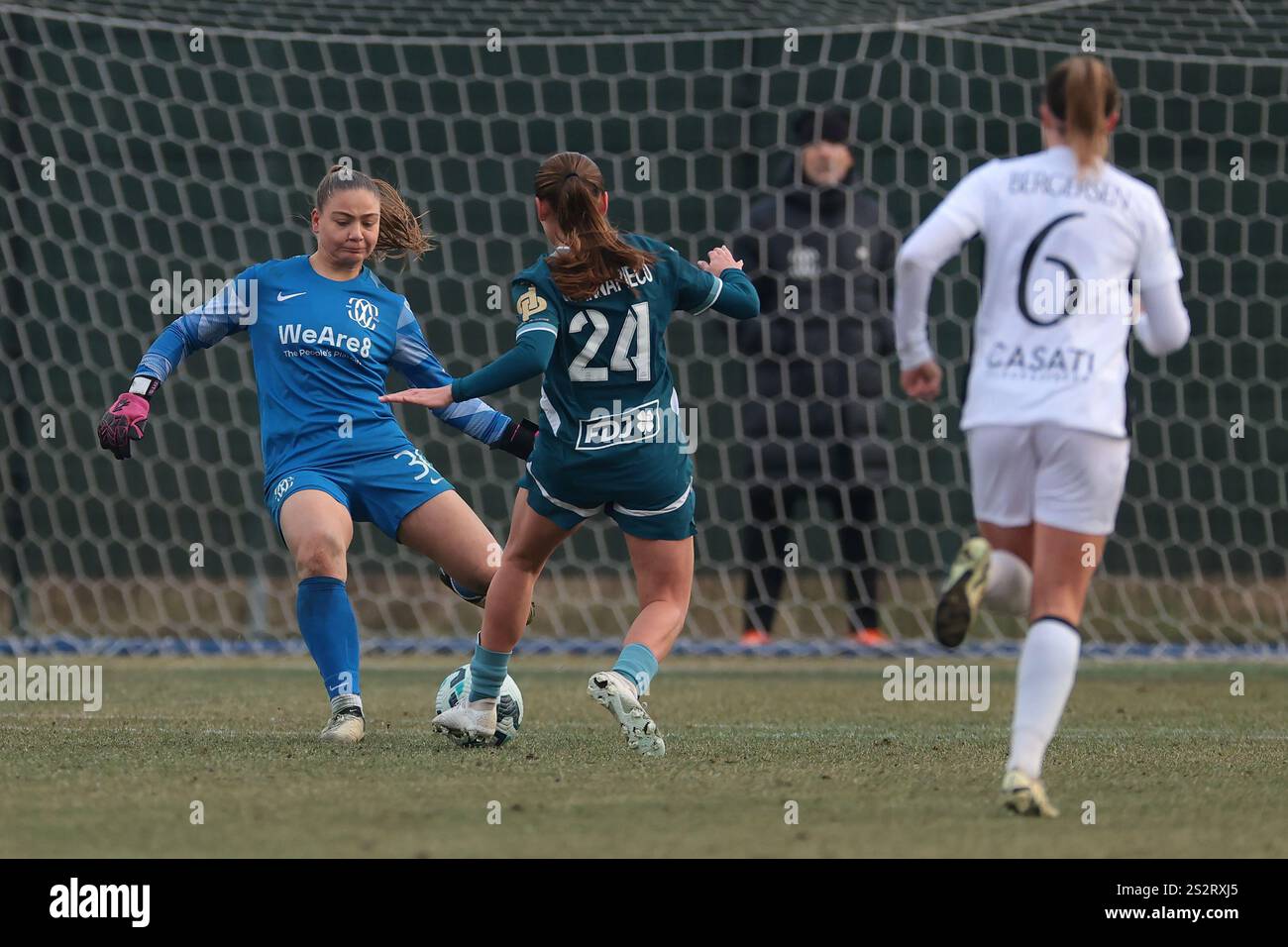 Cislago, Italy, 4th January 2025. Giulia Ruma of FC Como Women ...