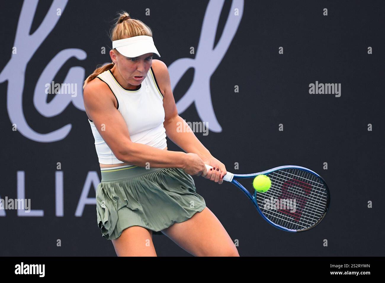 Brisbane, Australia. 28th Dec, 2024. Maddison Inglis of Australia plays ...
