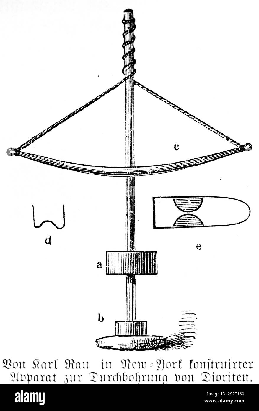 Device for drilling through diorites, diorite is a plutonite or deep ...