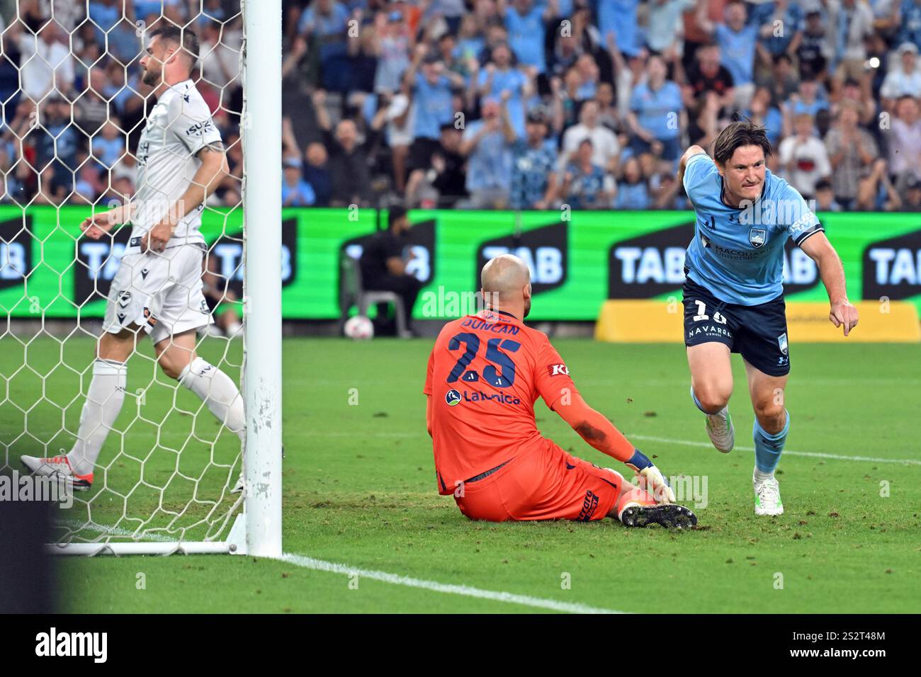 Sydney, Australia. 28th Dec, 2024. Sydney FC players Joseph Lolley ...