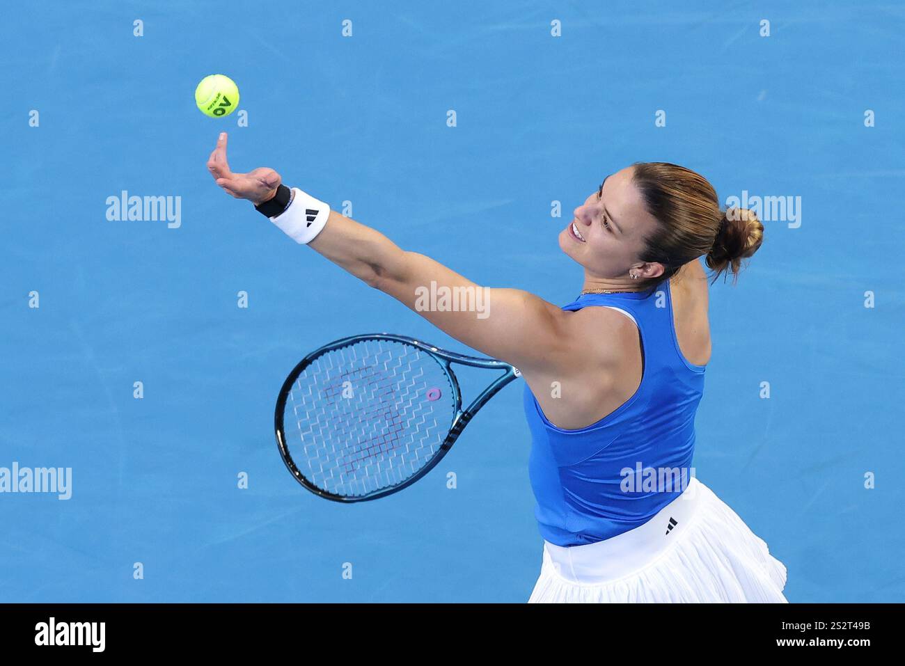 Perth, Australia. 28th Dec, 2024. Maria Sakkari of Greece in action ...