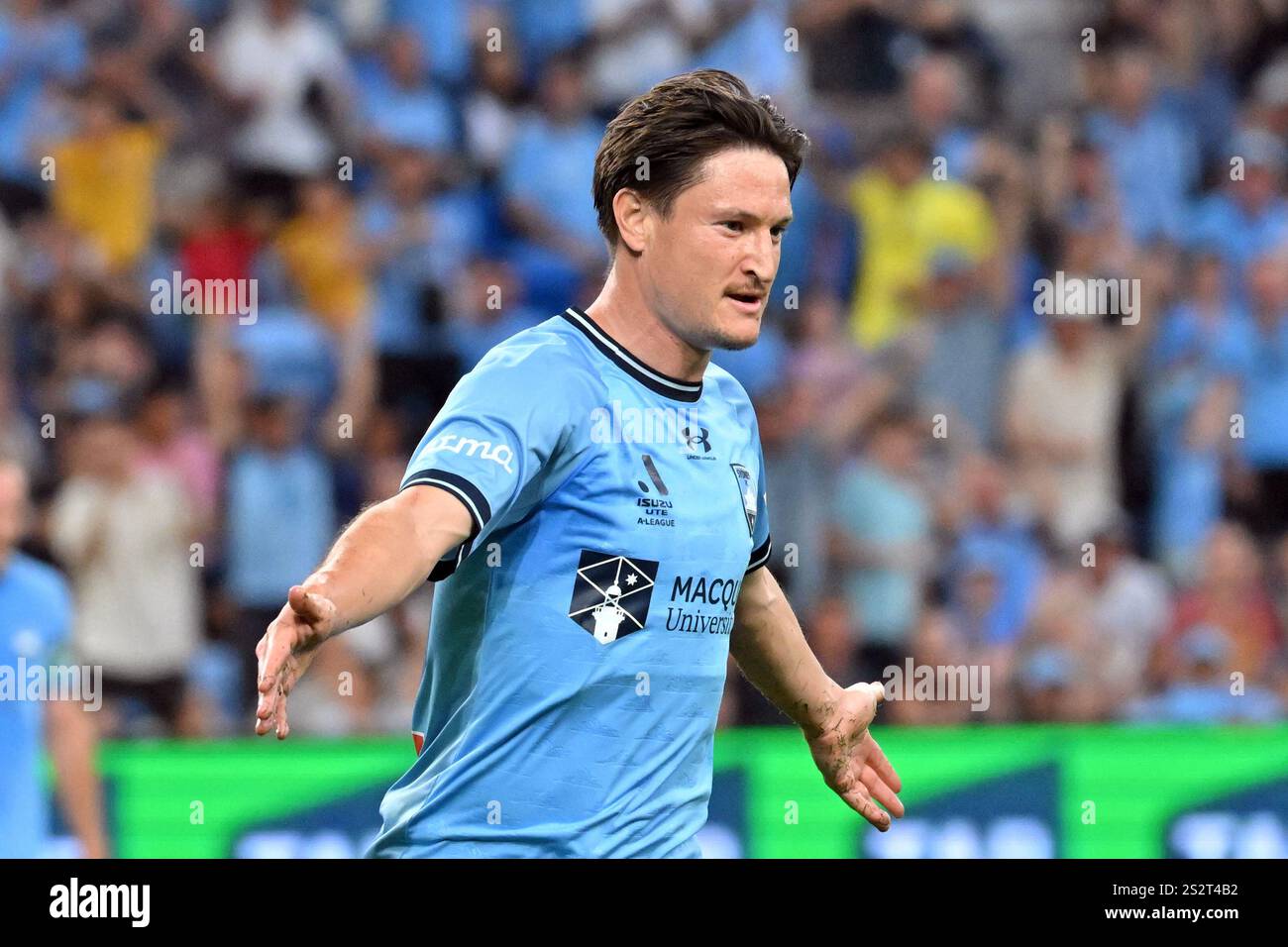 Sydney, Australia. 28th Dec, 2024. Sydney FC players Joseph Lolley ...
