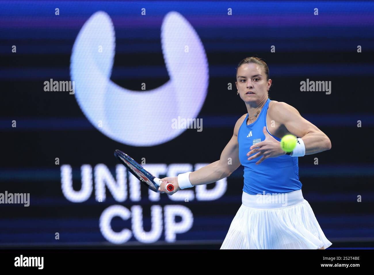 Perth, Australia. 28th Dec, 2024. Maria Sakkari of Greece in action ...