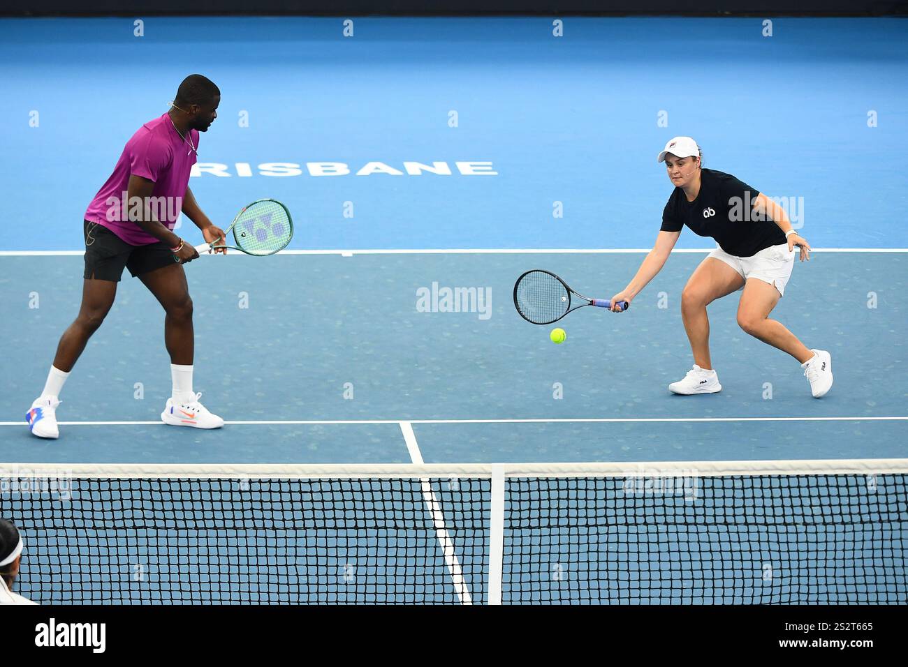 Brisbane, Australia. 29th Dec, 2024. Frances Tiafoe of the USA and Ash ...