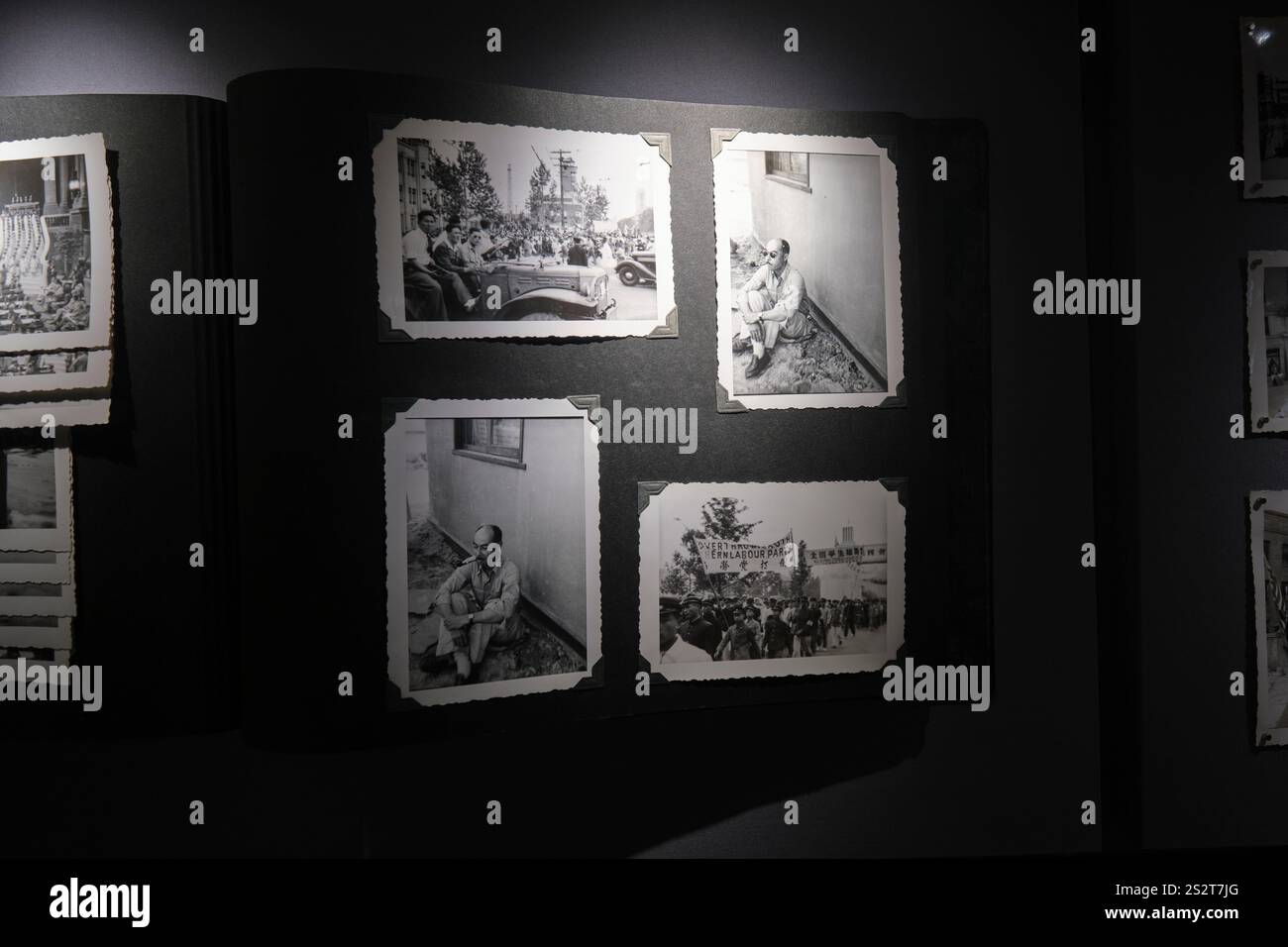 Old B&W Labour party photos. From a 70th anniversary show of USA-Korea ...