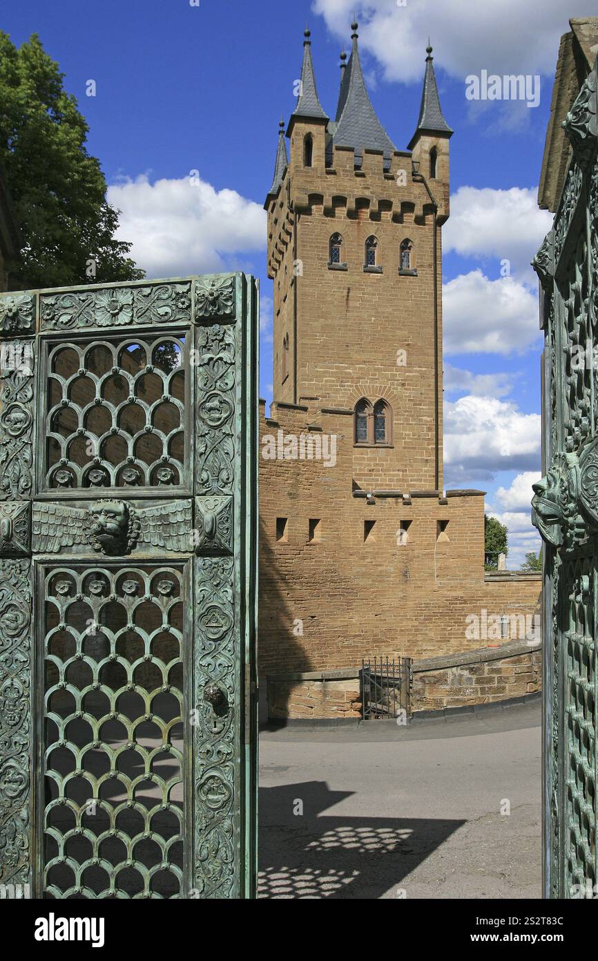 Hohenzollern Castle, ancestral castle of the princely family and former ...