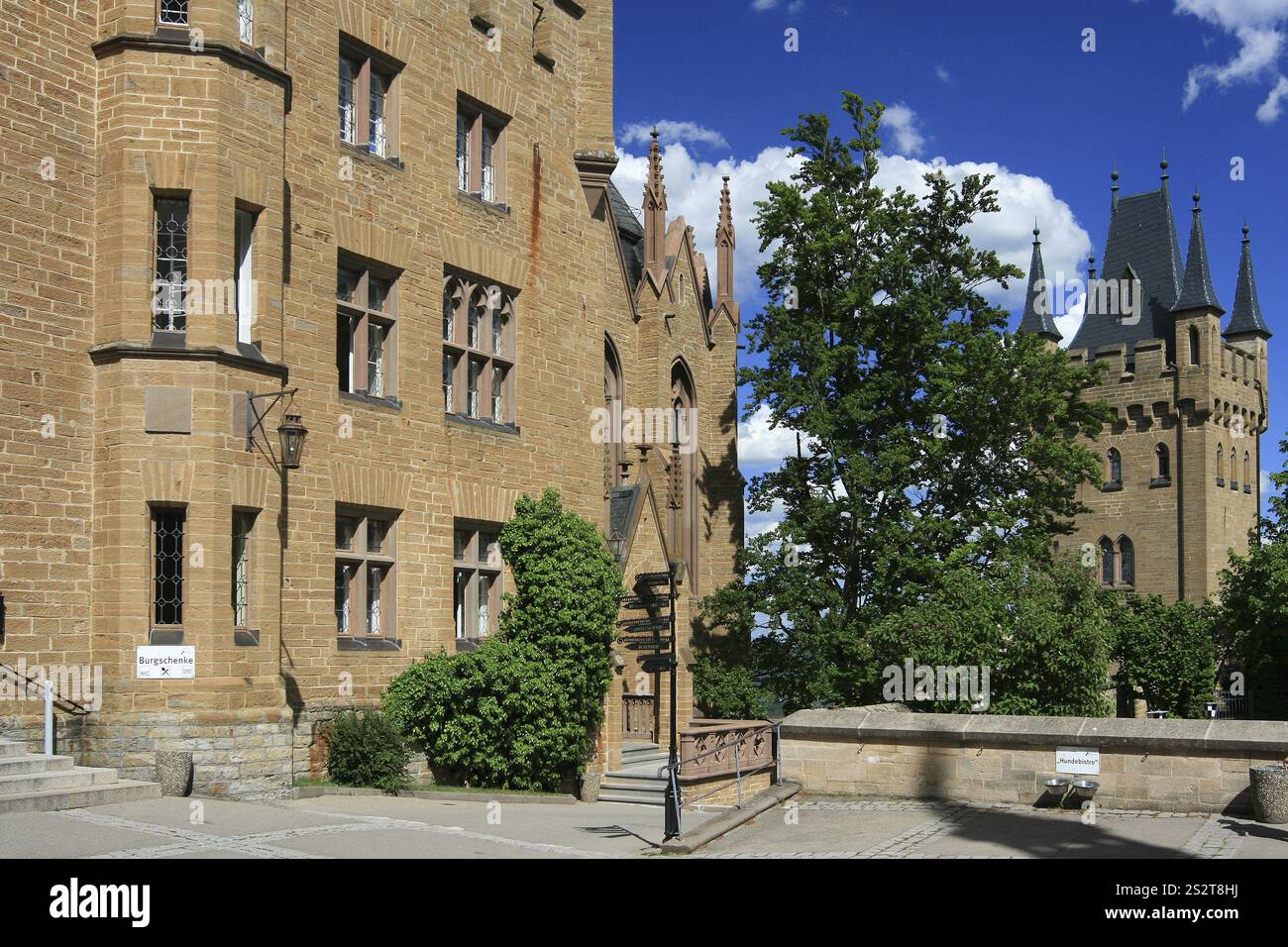 Hohenzollern Castle, ancestral castle of the princely family and former ...