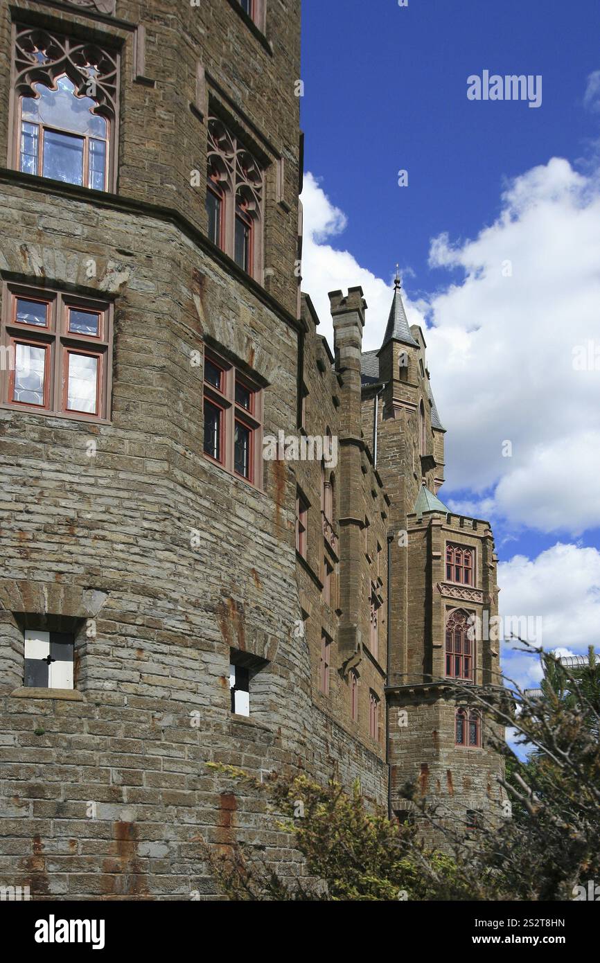Hohenzollern Castle, ancestral castle of the princely family and former ...