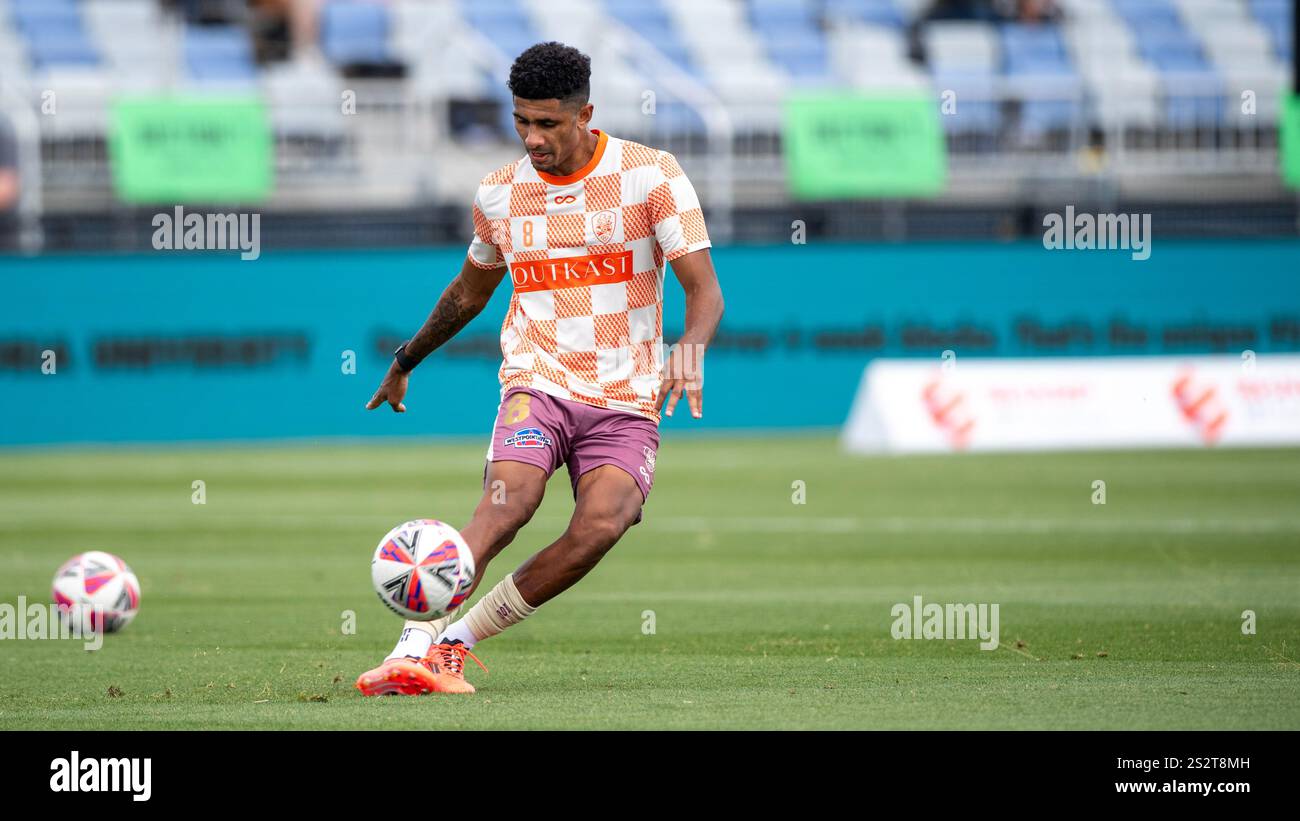 Bathurst, Australia. 29th Dec, 2024. Walid Shour of Brisbane Roar ...