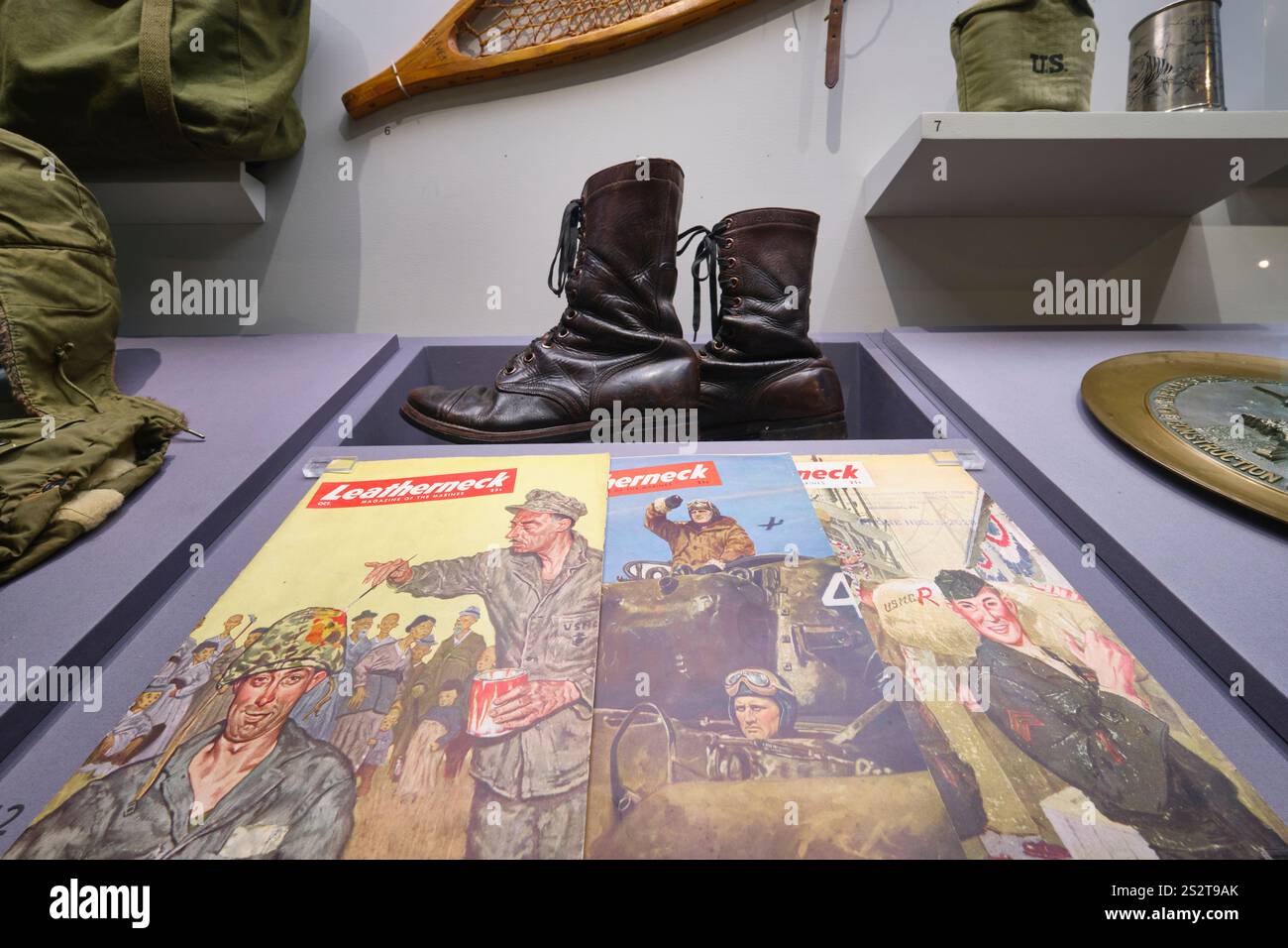 Issues of Leatherneck magazine. From a 70th anniversary show of USA ...