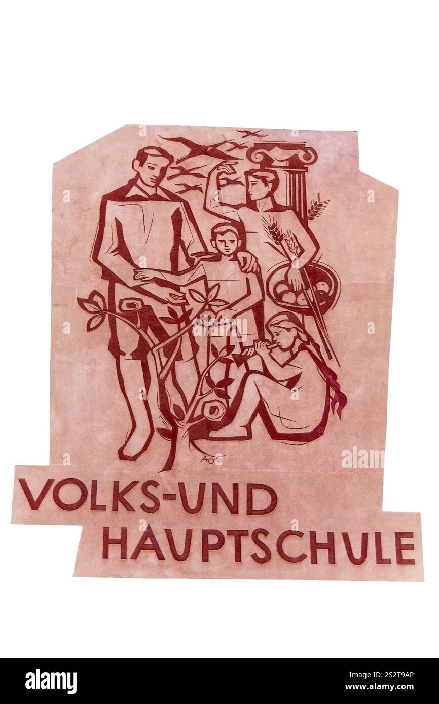 Sign, primary school and lower secondary school, symbolic photo for ...