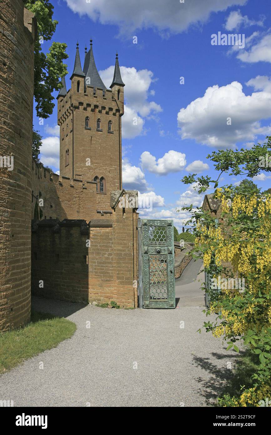 Hohenzollern Castle, ancestral castle of the princely family and former ...