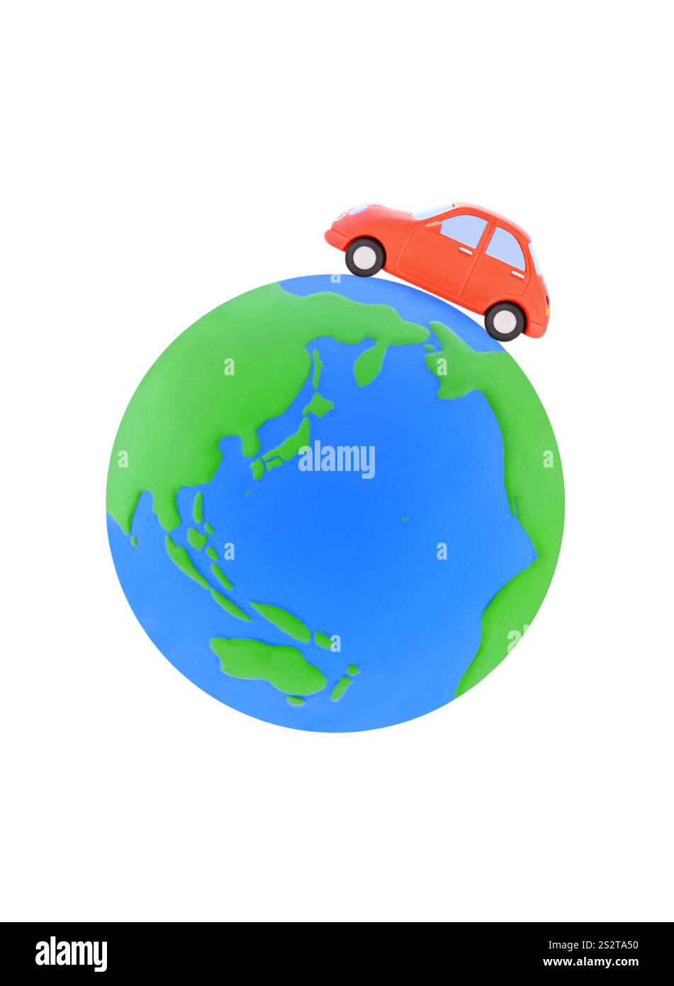 Red clay car and earth Stock Photo - Alamy