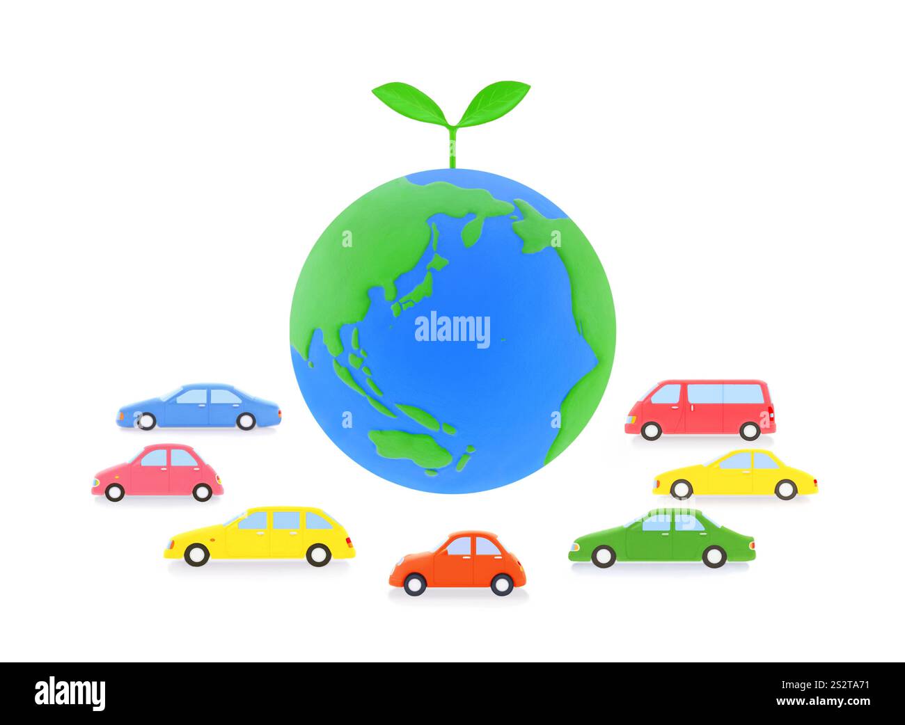 Earth, shoots and seven cars Stock Photo - Alamy
