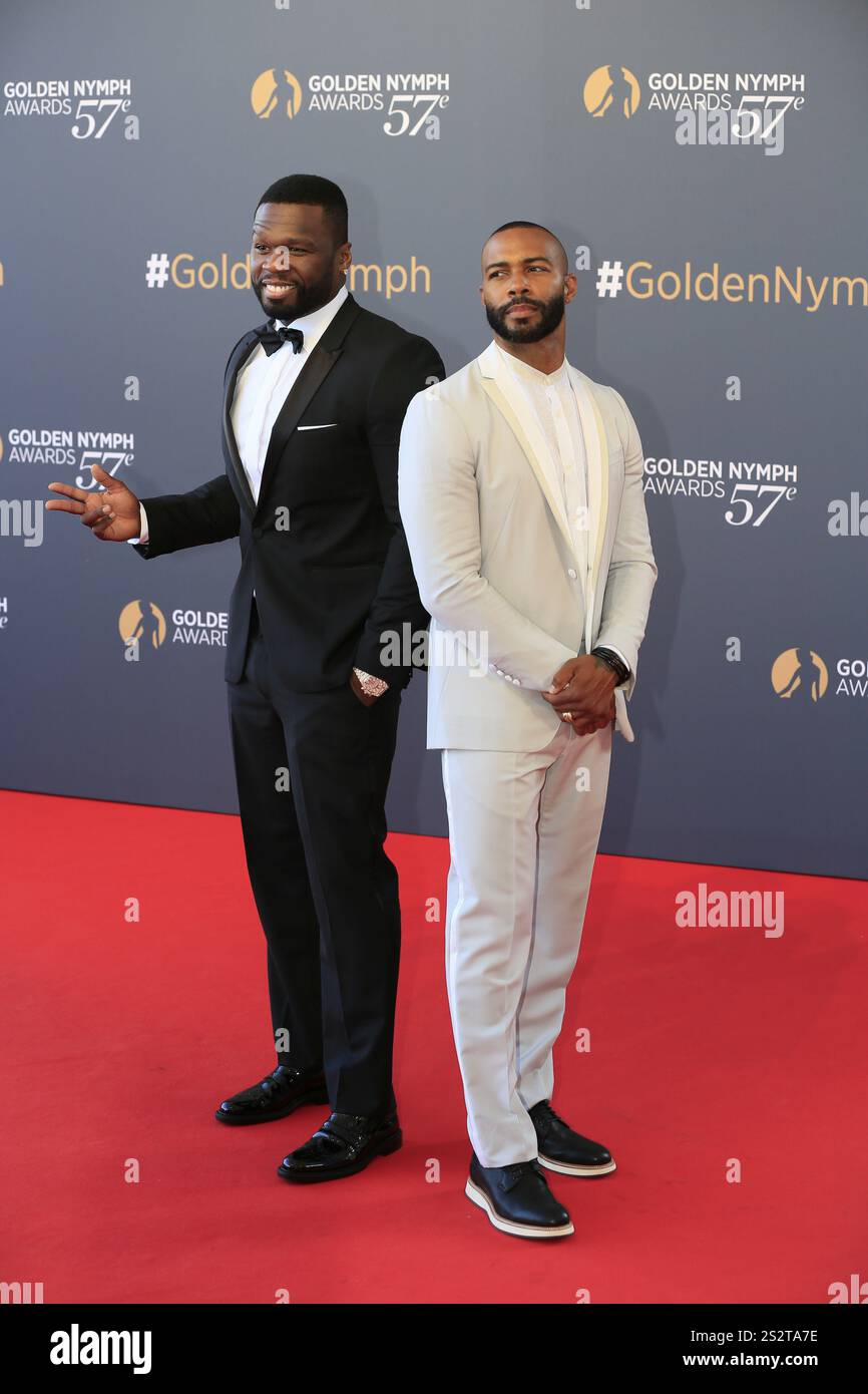 50 Cent Curtis Jackson and Omari Hardwic, Red Carpet Award Ceremony ...