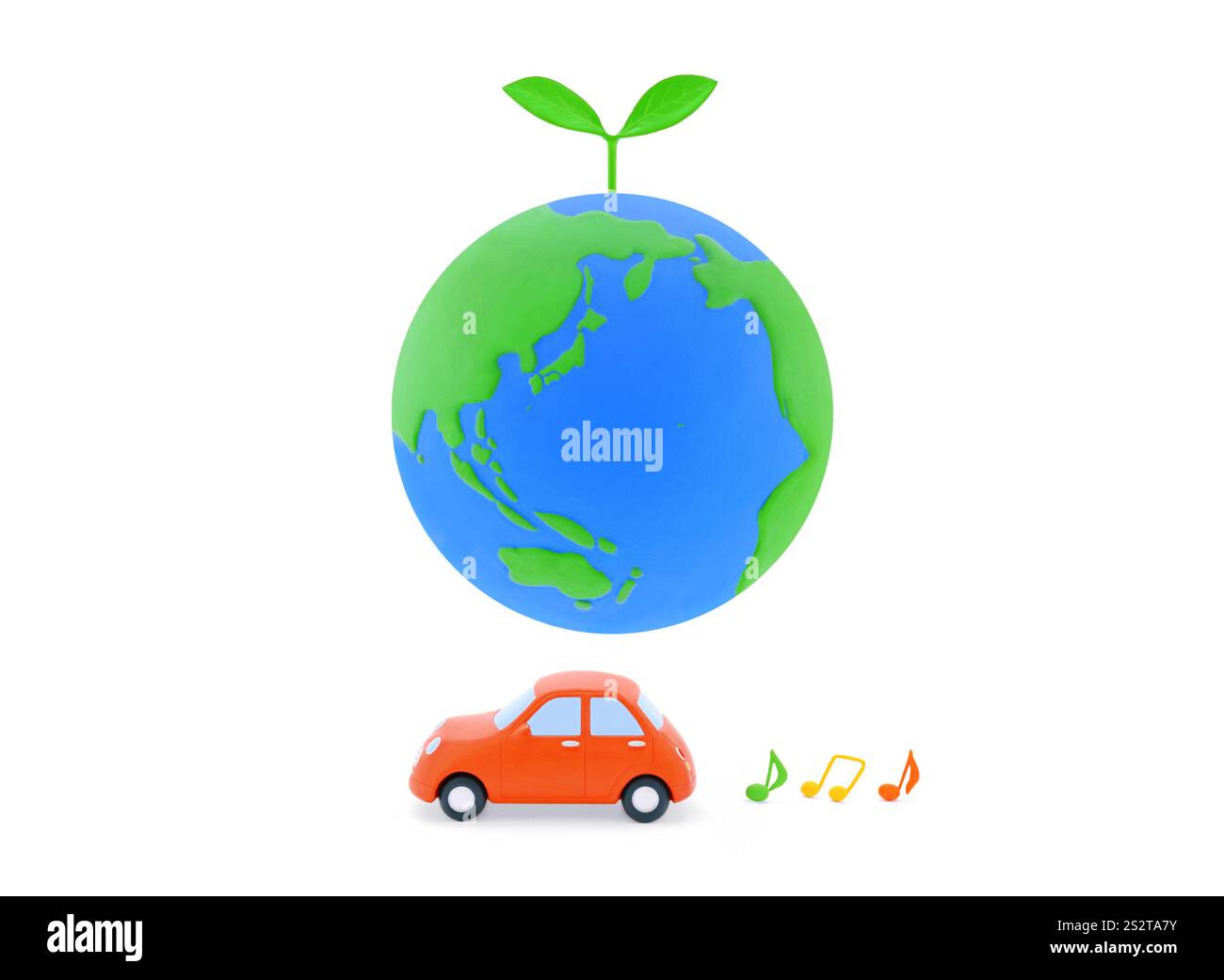 Earth, sprouts and cars Stock Photo - Alamy