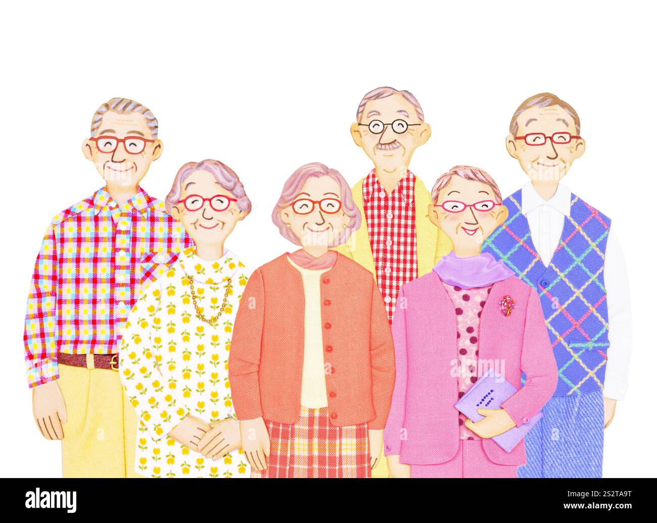 Three elderly couples Stock Photo - Alamy