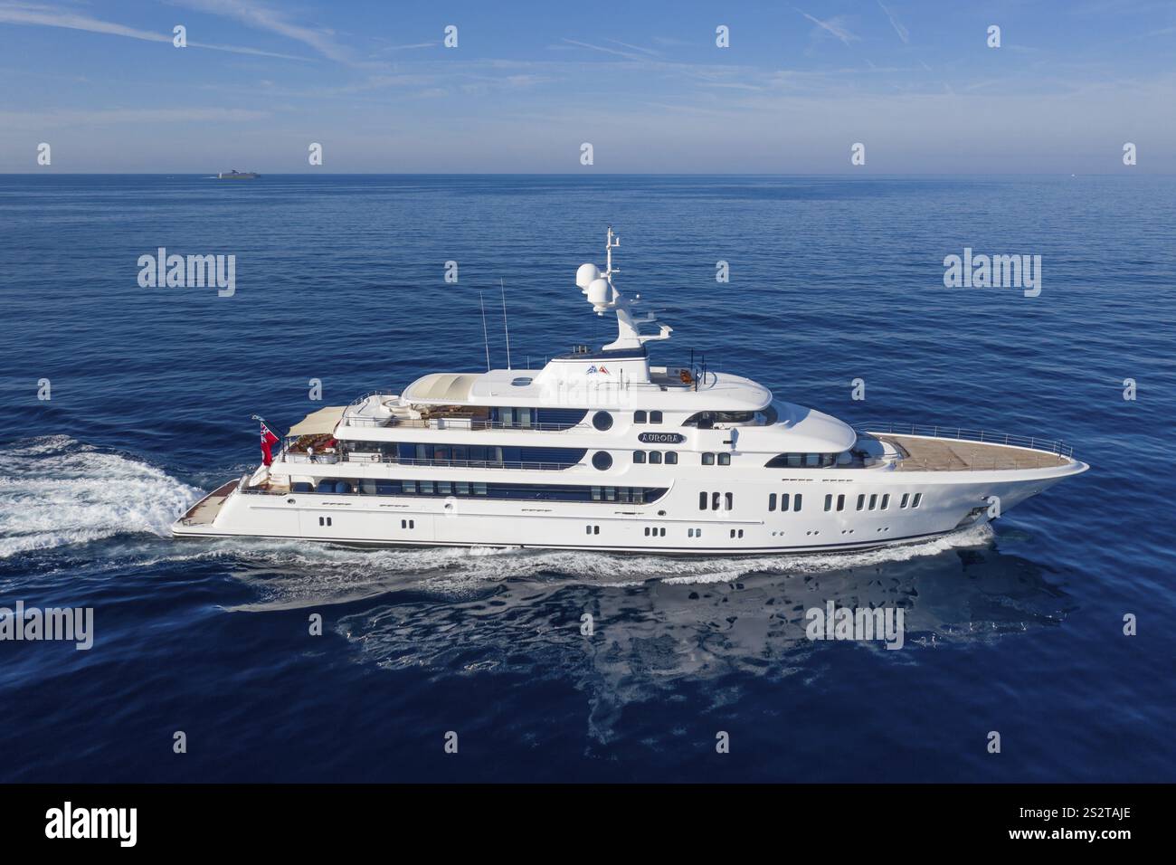 Aerial view 74 metre motor yacht AURORA, delivered in 2017 by the ...