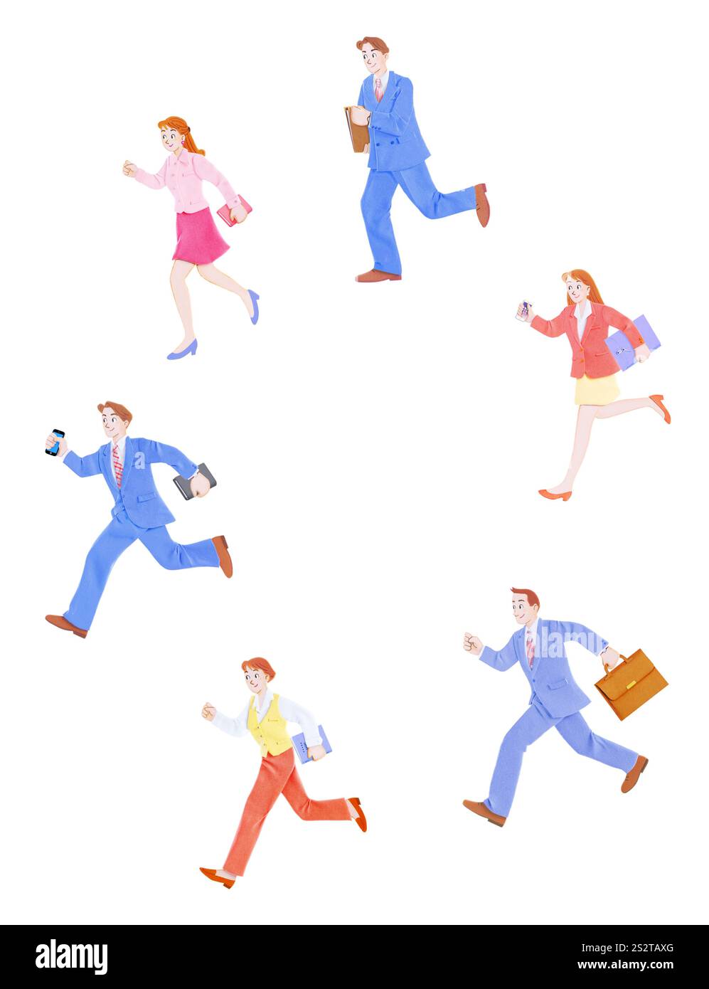 Running as a team Cut Out Stock Images & Pictures - Alamy