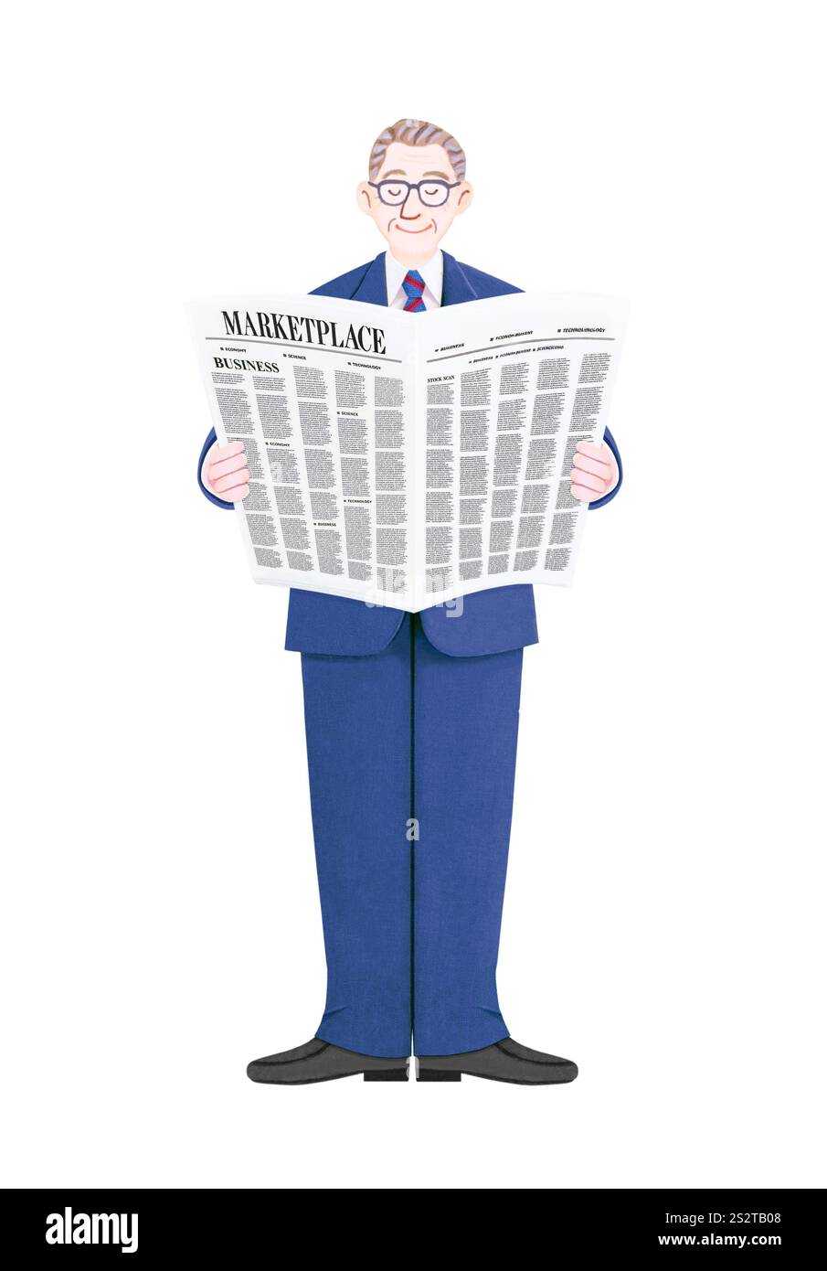 Senior reading eyeglasses Cut Out Stock Images & Pictures - Alamy