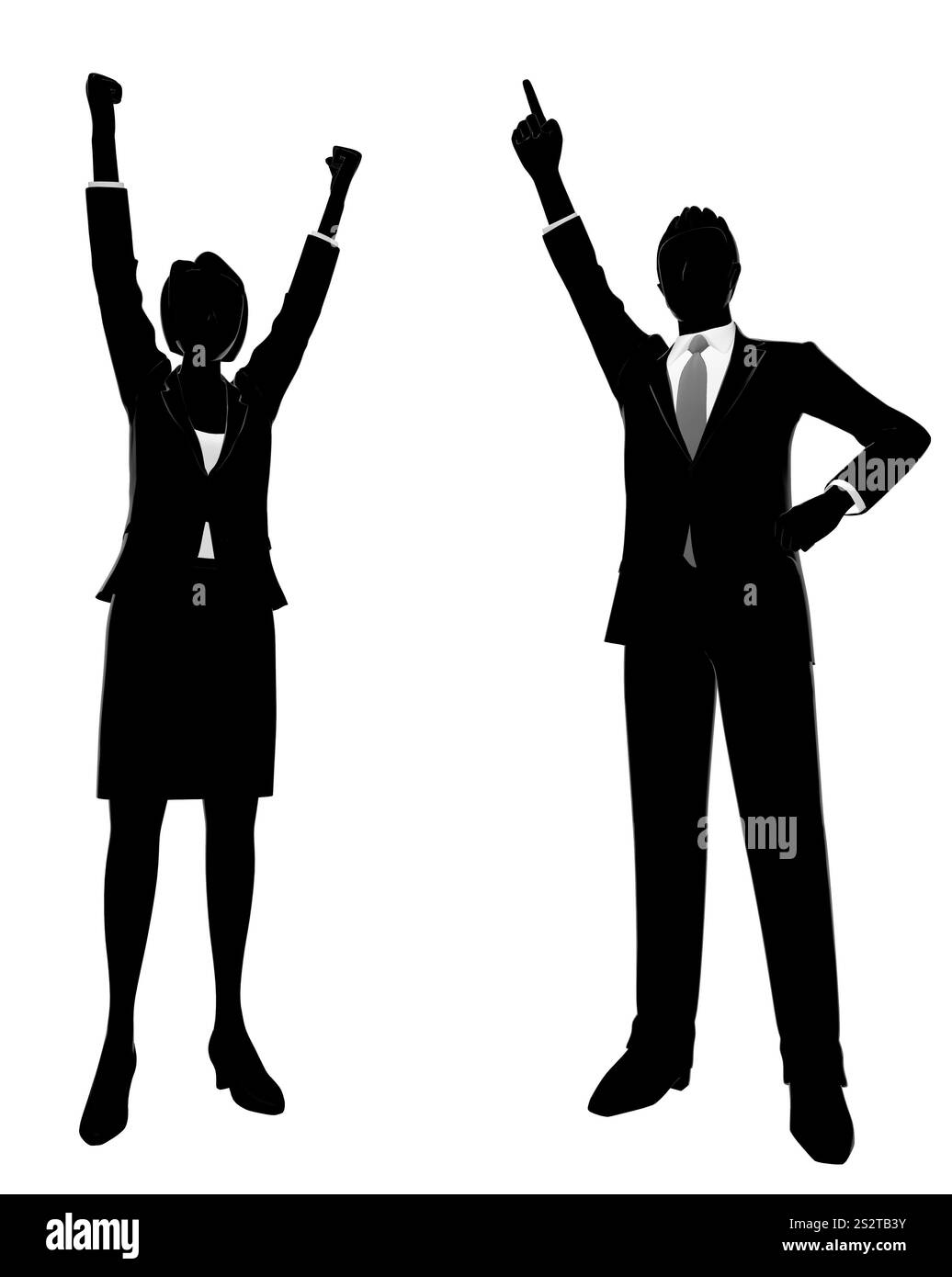 Business man woman stand Black and White Stock Photos & Images - Alamy