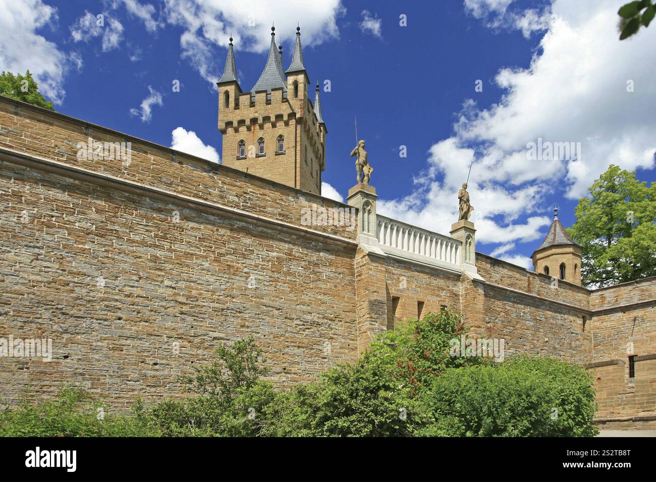 Hohenzollern Castle, ancestral castle of the princely family and former ...
