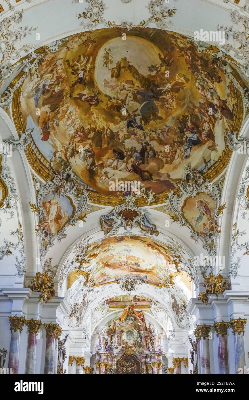 Baroque former Benedictine Abbey Zwiefalten Monastery, Swabian Alb ...
