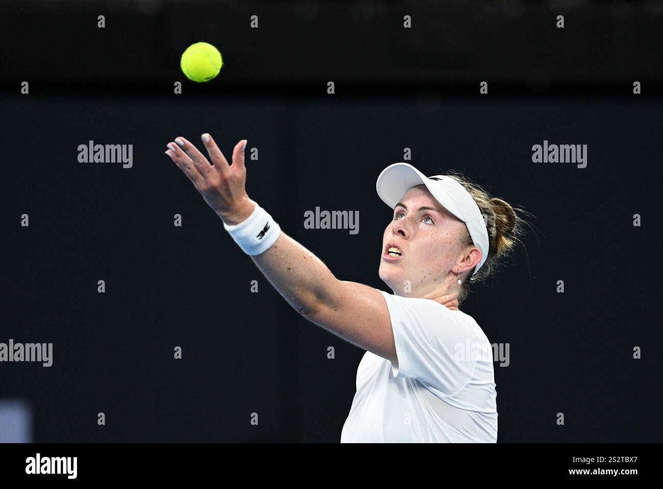 Talia Gibson of Australia in action during the Brisbane International ...