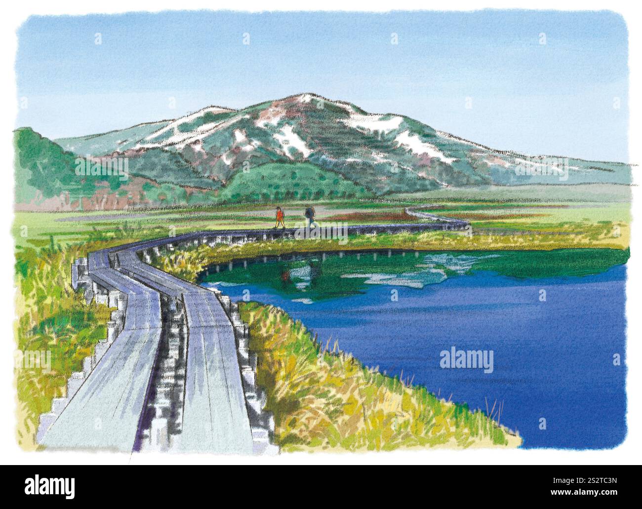 Ozegahara with fresh green breath Stock Photo - Alamy