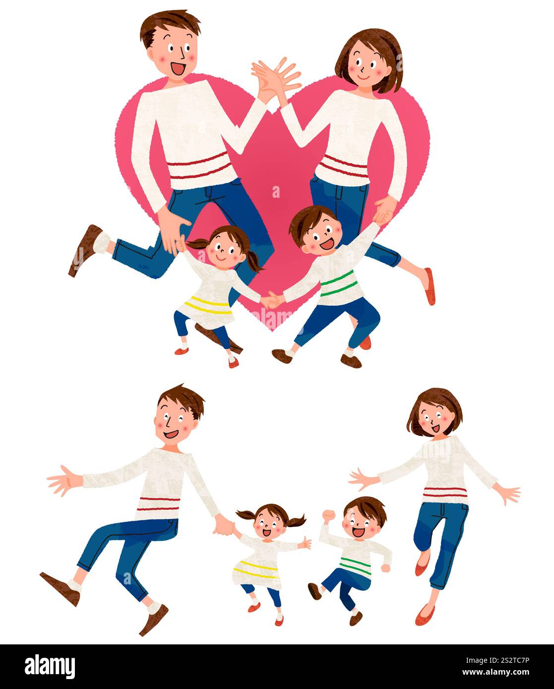 Happy man woman child Cut Out Stock Images & Pictures - Alamy