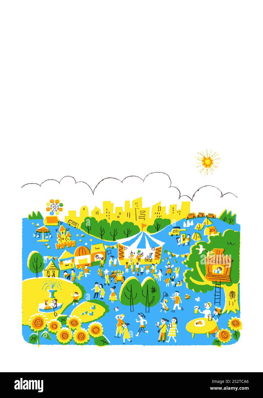 Summer family event Cut Out Stock Images & Pictures - Alamy