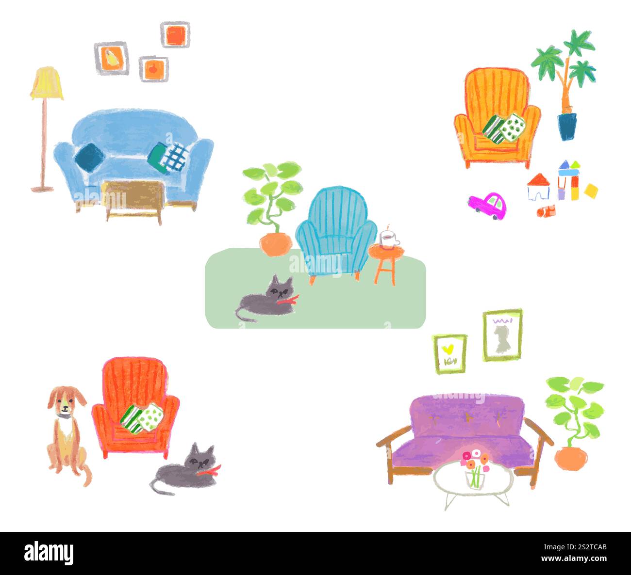 Living room sofa love Cut Out Stock Images & Pictures - Alamy
