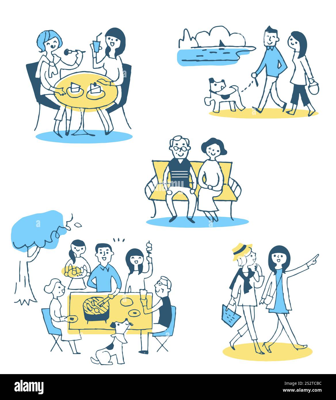 Blue scene Cut Out Stock Images & Pictures - Alamy