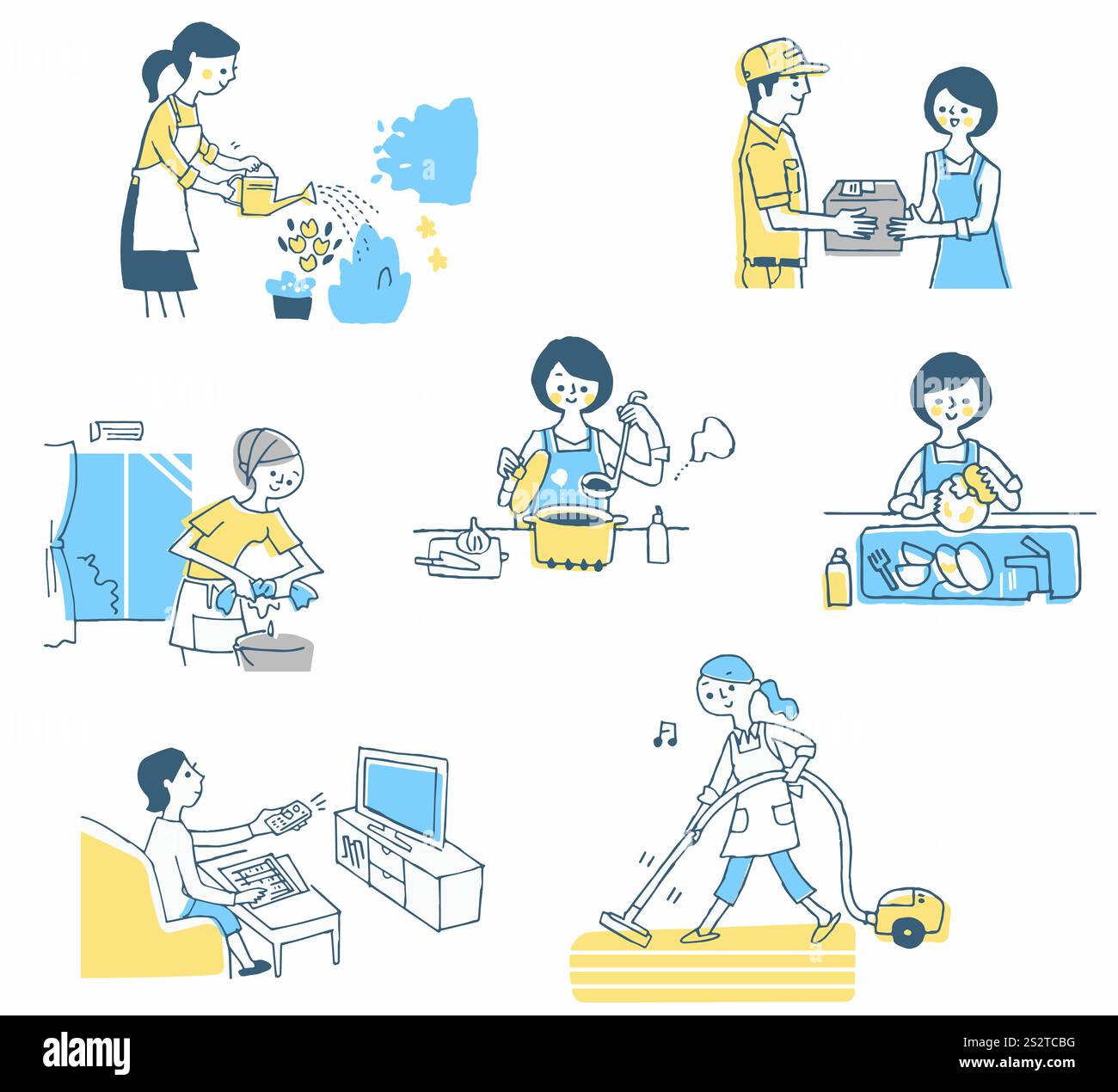 Various plant illustrations hi-res stock photography and images - Alamy