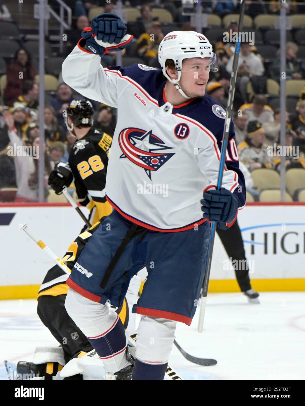 Pittsburgh, United States. 07th Jan, 2025. Columbus Blue Jackets left ...
