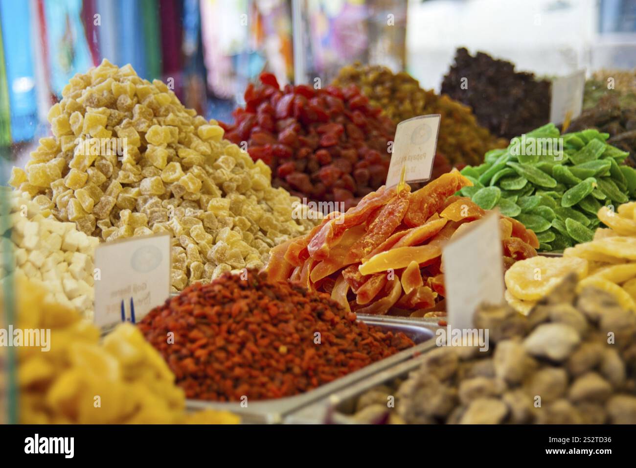 Weekly market with fresh food, symbolic photo for food, retail and ...