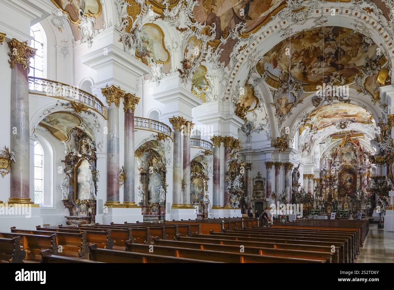 Baroque former Benedictine Abbey Zwiefalten Monastery, Swabian Alb ...