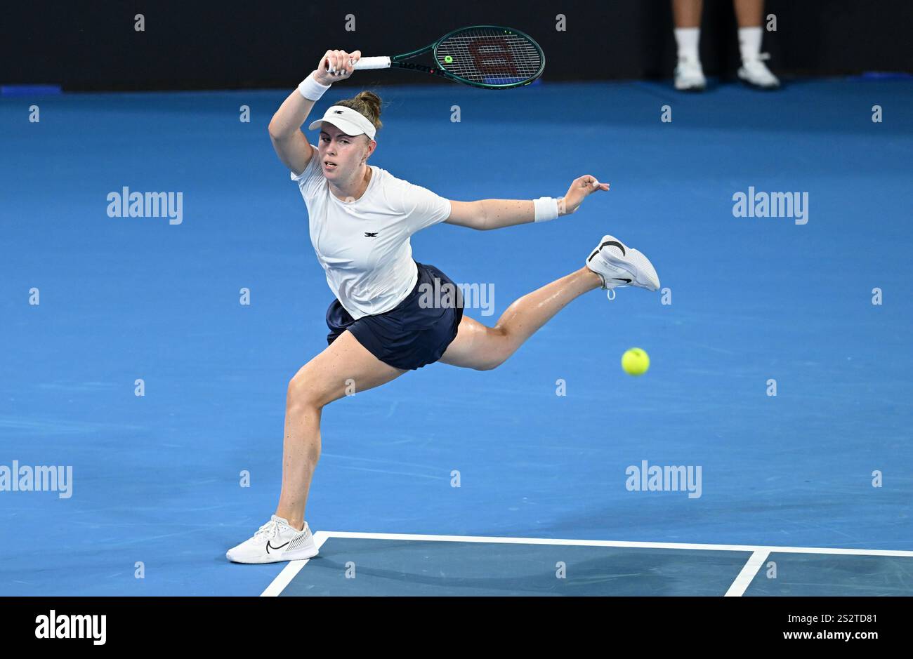 Talia Gibson of Australia in action during the Brisbane International ...