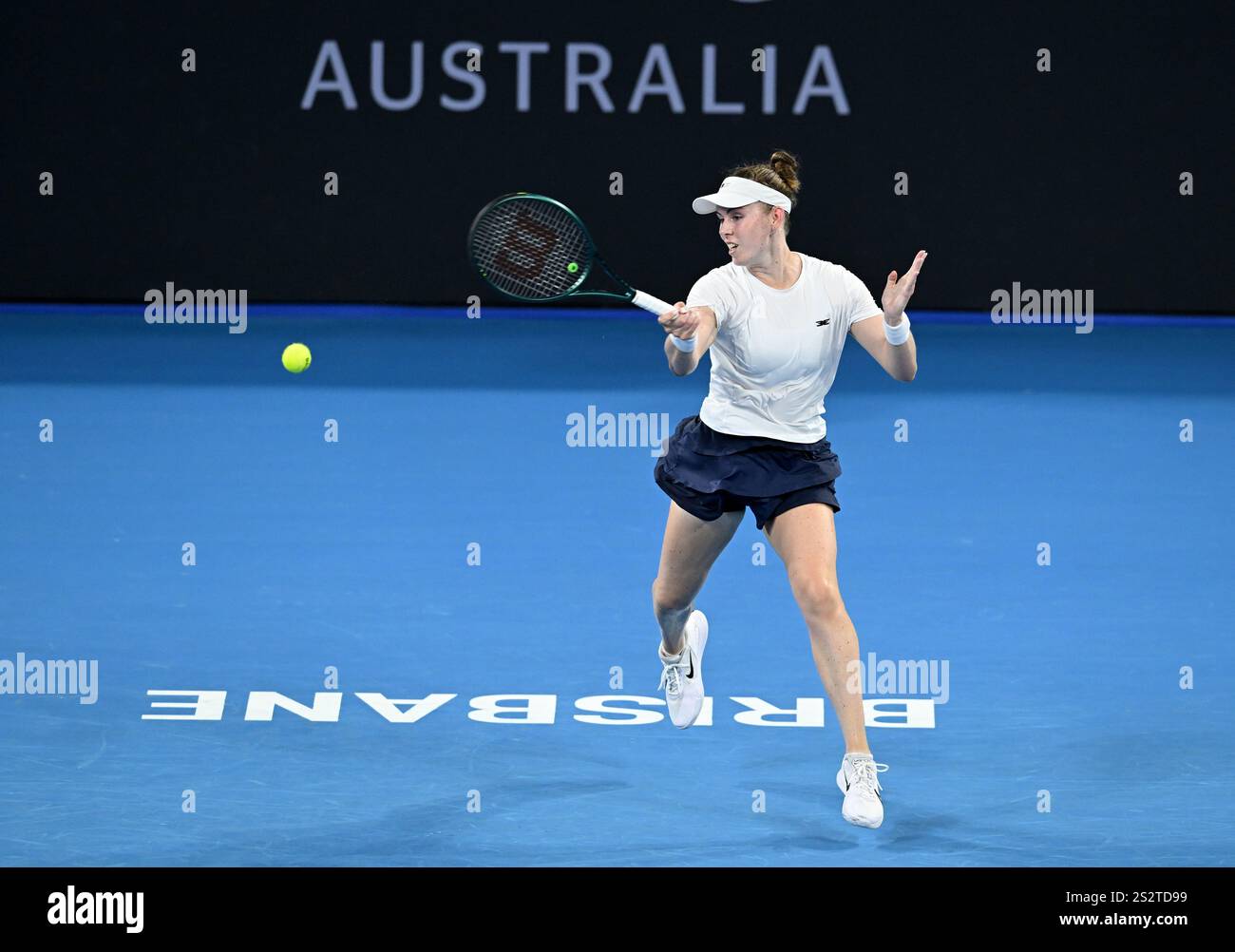 Talia Gibson of Australia in action during the Brisbane International ...