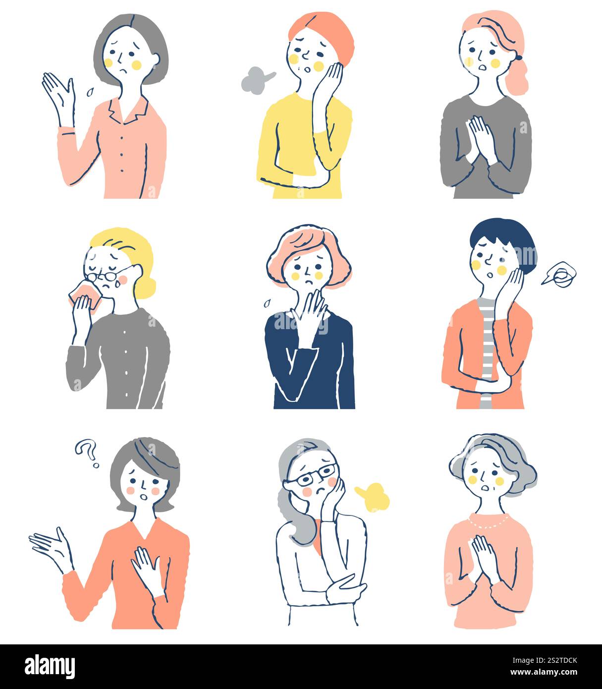 Middle age woman sad Cut Out Stock Images & Pictures - Alamy