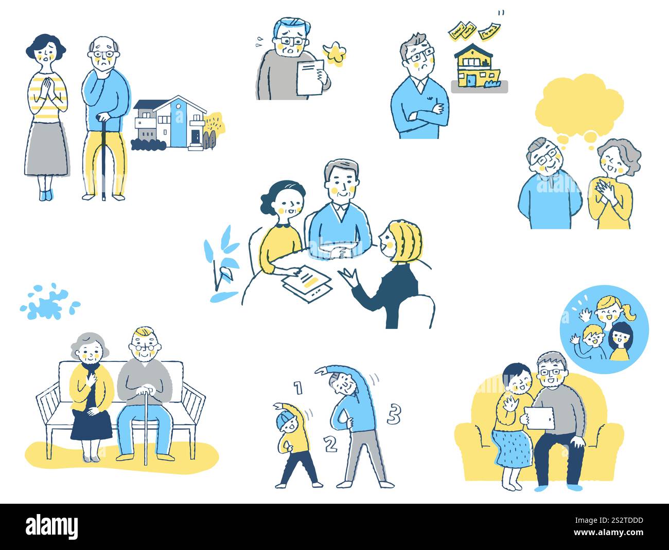 Exercise scene Cut Out Stock Images & Pictures - Alamy