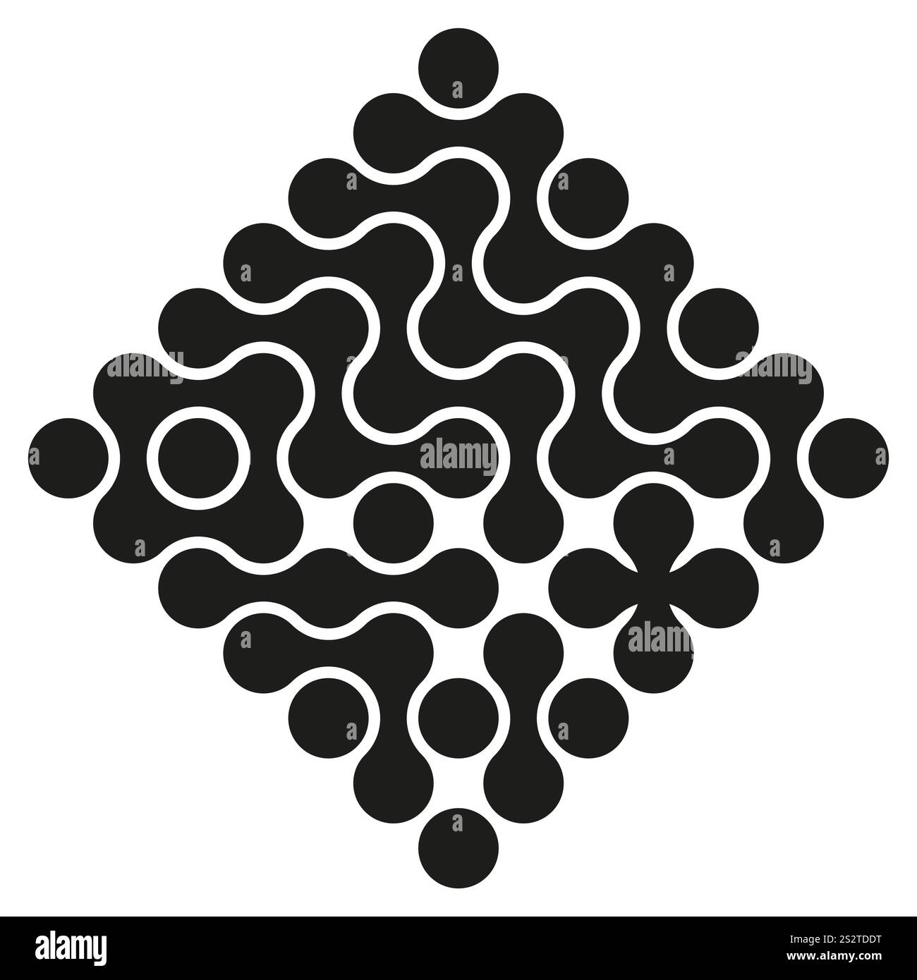 Abstract black pattern. Geometric shapes design. Decorative modern ...