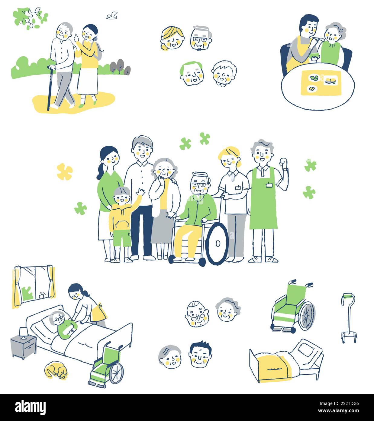 Caregiving icon hi-res stock photography and images - Alamy